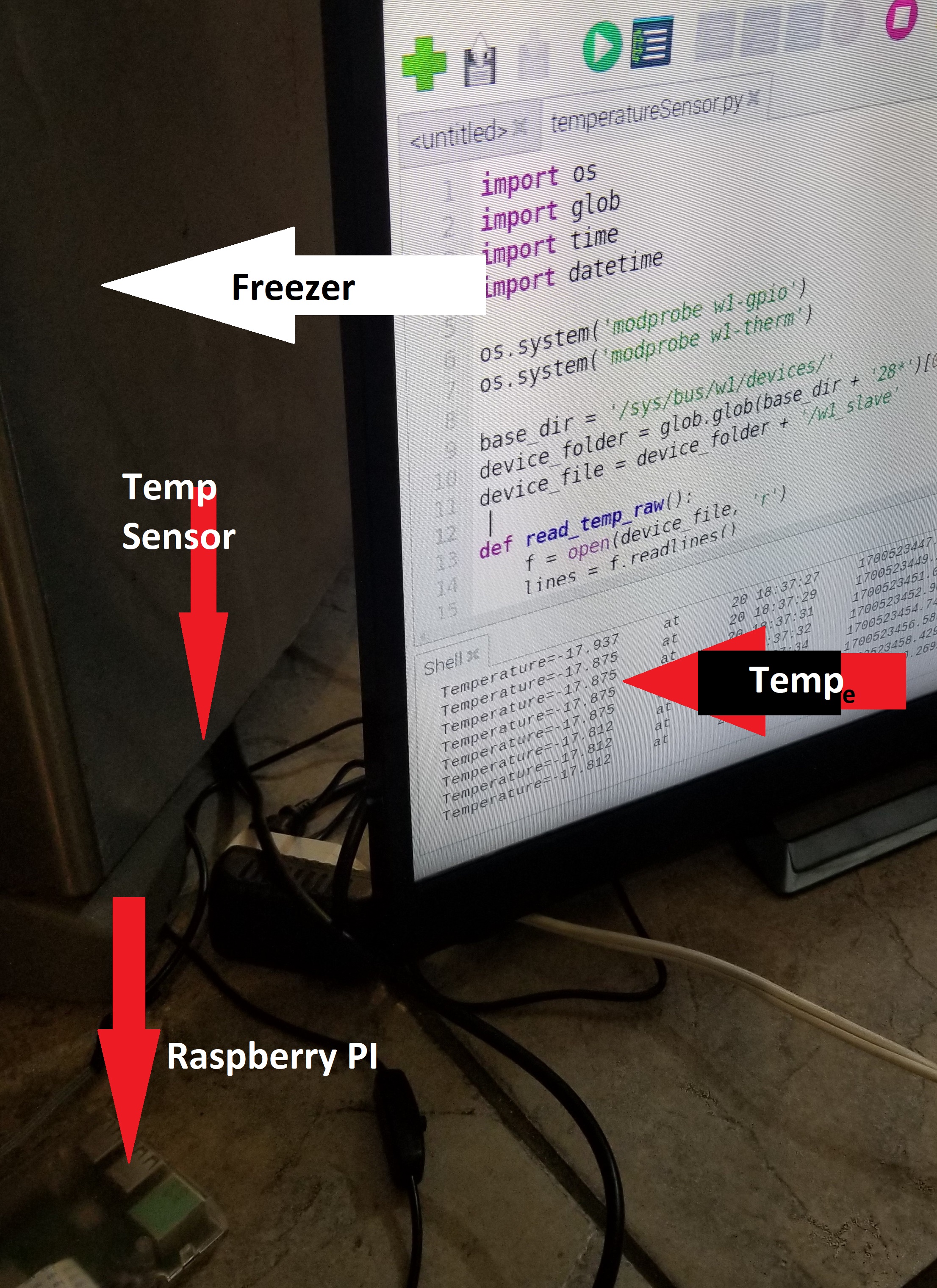 Measuring the baseline. Creating the automated temperature measurement ...